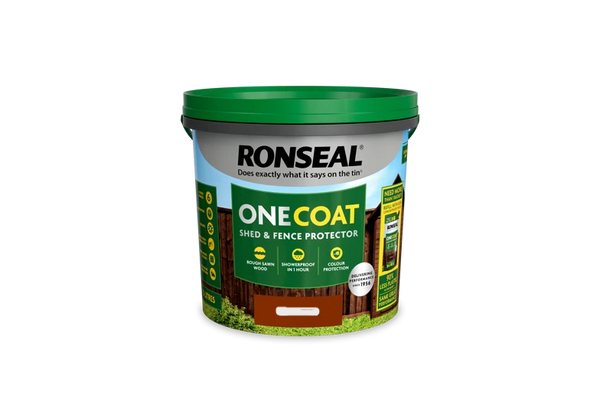 RONSEAL DARK OAK ONE COAT FENCE PROTECTOR - Formby Timber Supplies Ltd