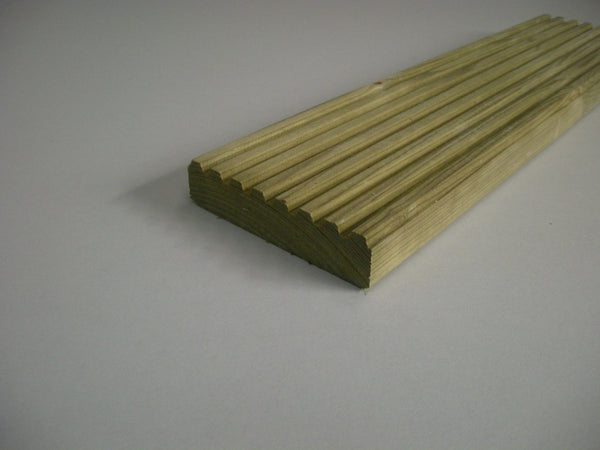 4.8mtr 120mm x 28mm Tanalised Redwood Decking - Formby Timber Supplies Ltd