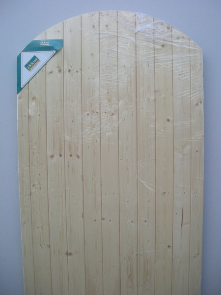 6ft x 3ft Arched top Ledge & Braced Door - Formby Timber Supplies Ltd