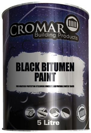 Cromar Black Bitumen Paint 1 Litre - Formby Timber Supplies Ltd