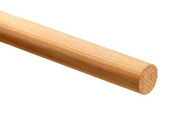 Pine Standard Dowel 20mm Diameter x 2400mm - Formby Timber Supplies Ltd