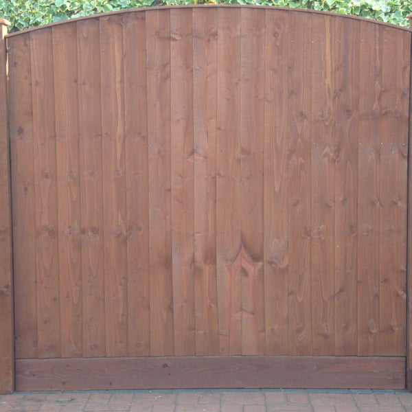 6ft x 2ft 6" Arch Top Feather Edge Fence Panels - Formby Timber ...