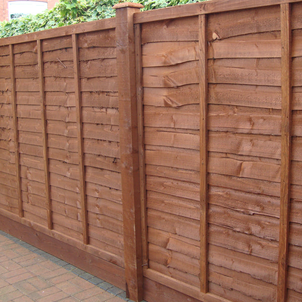 6ft x 5ft Waney Lap Fence Panel - Formby Timber Supplies Ltd